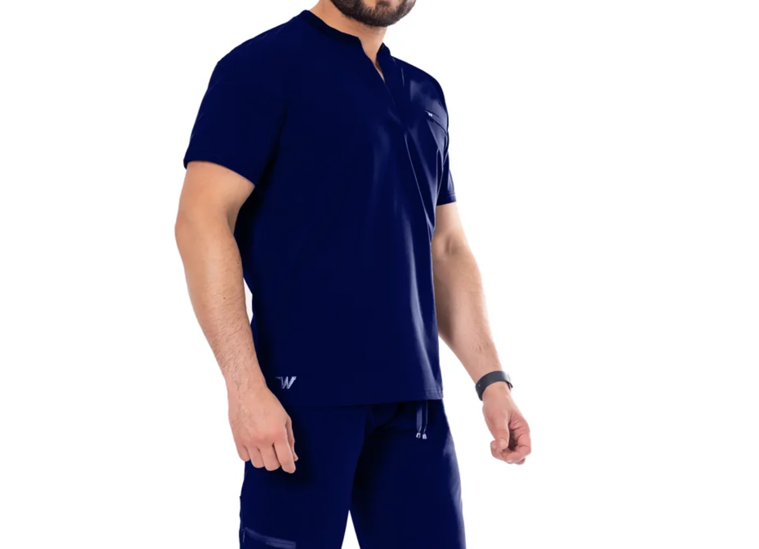 Uniformes médicos azul rey – doctor-w